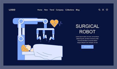 Premium Vector Surgical Robot Concept Hightech Robotics Enhancing Precision In Medicine