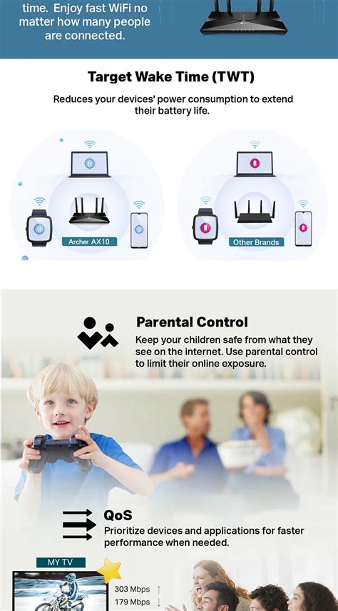 Tp Link Archer AX AX AX WiFi Router Dual Band Gigabit Mesh Wireless Ruter Access Point