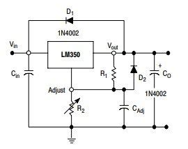 LM Voltage Regulator Pinout Examples Datasheet Applications