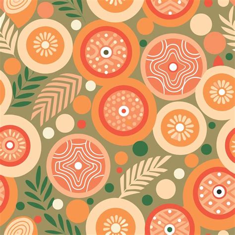 Premium Vector Seamless Vector Abstract Pattern With Rounded Irregular Compound Lines And