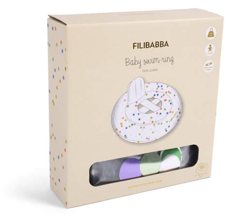 Filibabba Alfie Baby Badering R Kg Rainbow Confetti Dkk