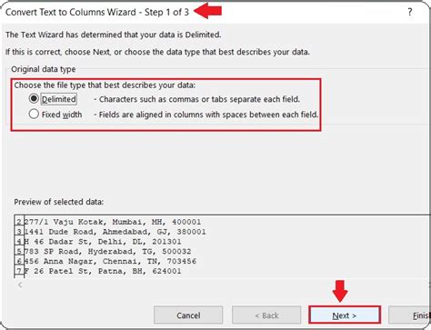 How To Break Or Split Address Into Separated Parts In Excel