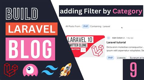 Filter By Category Build Blog With Laravel Livewire And Filament 9 Youtube