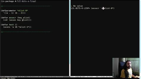 Little Bits Of Lisp Alists Youtube