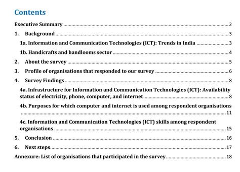 Use Of Information And Communication Technologies ICT Among Artisan Organisations In India