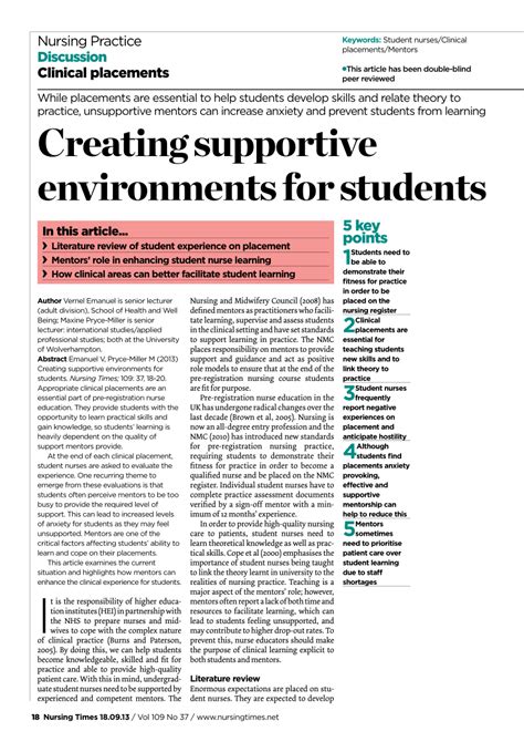 Pdf Creating Supportive Environments For Students Pdf Creating Supportive Environments For Students