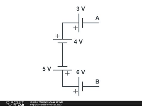 Serial Voltage Circuit Circuitlab