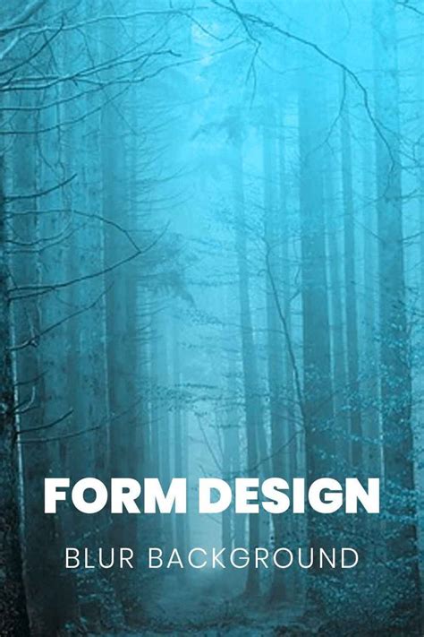 Form Design In HTML With Blur Background Blurred Background Form Design Design
