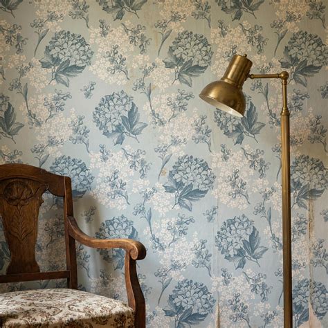Modern Hydrangea Wallpaper Peel And Stick Accent Wall Mural Neutral