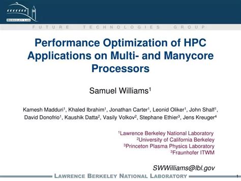 Ppt Performance Optimization Of Hpc Applications On Multi And Manycore Processors Powerpoint