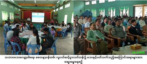 သဘာဝဘေးလျော့ပါးရေး စေတနာ့ဝန်ထမ်း လူငယ်ဆင့်ပွားသင်တန်း ၁ ၂၀၁၈ ဖွင့်လှစ