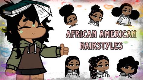 Black Gacha Club Hairstyles ★ Voice Over Video Free To Use