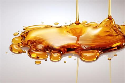 흰색 배경 3d 그림 3d 렌더링에 투명한 주황색 액체가 튀었습니다 프리미엄 벡터