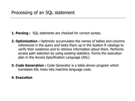 Ppt Access Path Selection In A Relational Database Management System