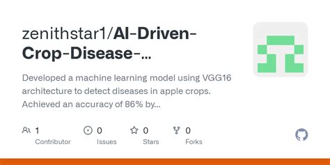 Github Zenithstar1 Ai Driven Crop Disease Prediction And Management System Developed A