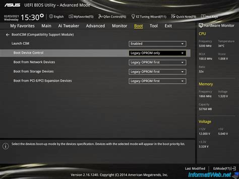 Configure Your Computer S BIOS To Boot In LEGACY BIOS Mode BIOS