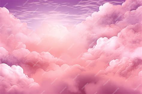 Premium Photo Sunset Sky Background With Pink Clouds