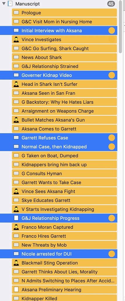 A Way To Highlight Documents For Each Subplot Scrivener For MacOS Literature Latte Forums