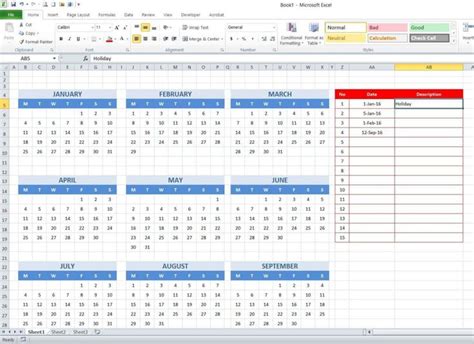 How To Create Year And School Calendar With Dynamic Date Markers