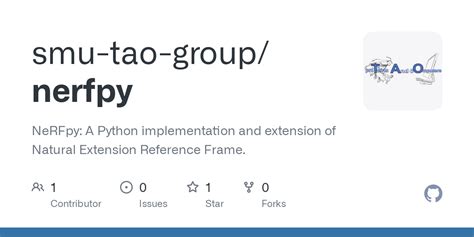 Github Smu Tao Group Nerfpy Nerfpy A Python Implementation And