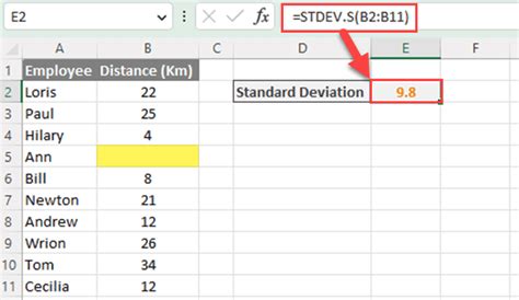 How To Calculate Standard Deviation In Excel