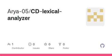 github arya 05 cd lexical analyzer