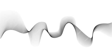 Premium Vector Abstract Black Wave Lines On White Background