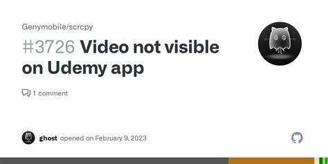 Video Not Visible On Udemy App Issue Genymobile Scrcpy GitHub
