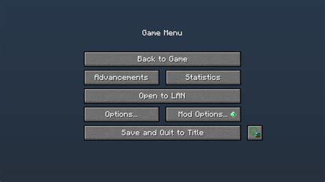 Better Game Menu Minecraft Mod
