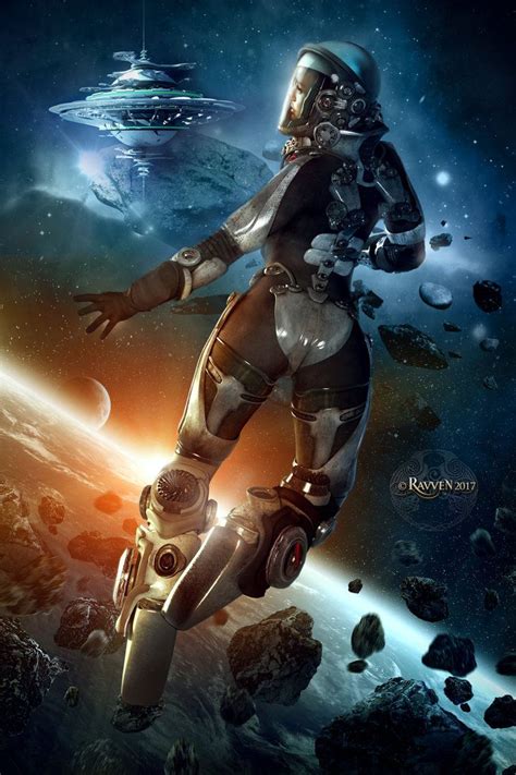 Floating In Space By Ravven On DeviantArt Space Art Scifi Fantasy Art Science Fiction Art