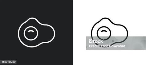 레스토랑 계란 후라이 아이콘은 흰색과 검은색으로 표시됩니다 레스토랑 계란 후라이 플랫 벡터 아이콘은 웹 모바일 앱 및 Ui를 위한 비스트로 및 레스토랑 컬렉션에서 제공됩니다