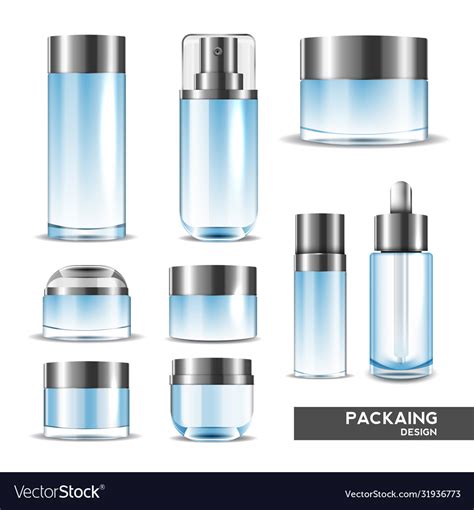 Luxury Cosmetic Bottle Packaging Royalty Free Vector Image