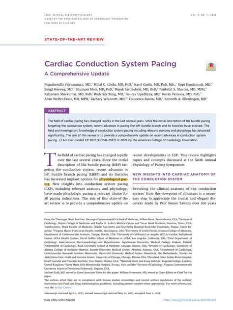 Cardiac Conduction System Pacing Pdf Artificial Cardiac Pacemaker Ventricle Heart