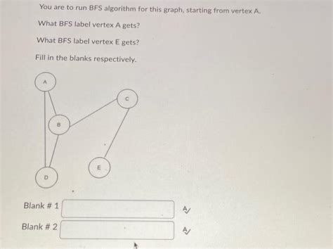 You Are To Run Bfs Algorithm For This Graph Starting