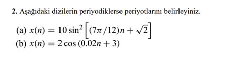 Solved Determine The Periods Of The Following Sequences If Chegg Com
