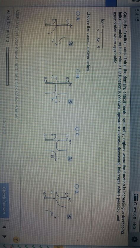 graph the function considering the domain critical