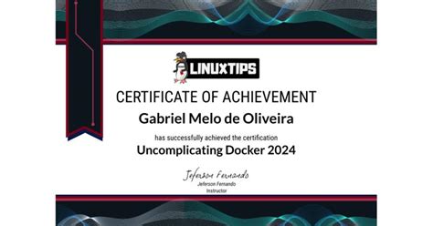 Gabriel Melo No Linkedin Uncomplicating Docker 2024 • Gabriel Melo De