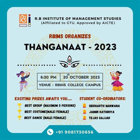 Drnirav Dave On Linkedin Grand Celebration Of Navratri By Rbims