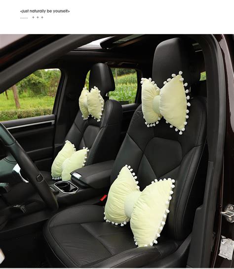 Прекрасна възглавница за врата на облегалката за кола Универсална лумбална опора за кръста