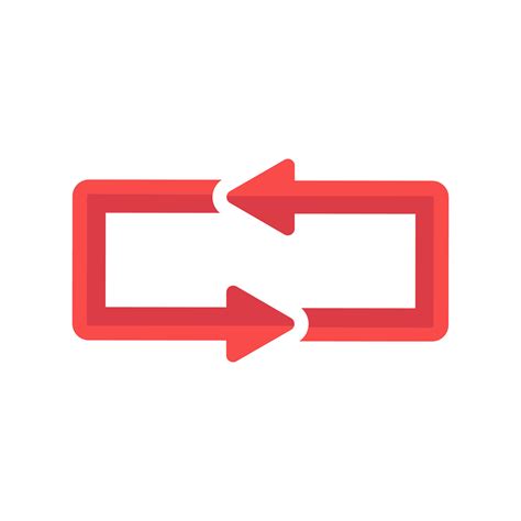 Refresh Undo Redo Rotation Repeat Arrows Isolated White Background 30770132 Vector Art At