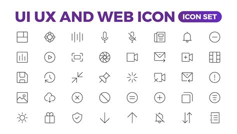 Mega Set Of Ui Ux Icon Set User Interface Iconset Collection Basic User Interface Essential
