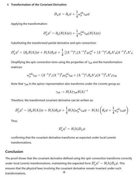 Proof Of Covariant Derivative Of Spinor • Physics Forums