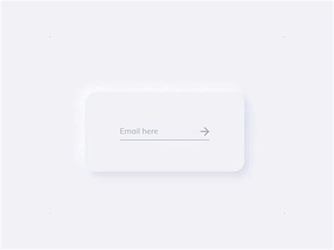 Neumorphism Ui Email Field By Cosimo Scarpa On Dribbble