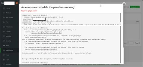 Mailbox Error Aapanel Free Hosting Control Panel One Click Lamp Lemp