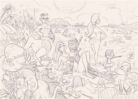 How To Have Sex On The Beach ANTON EMDIN ILLUSTRATION DESIGN ART DIRECTION