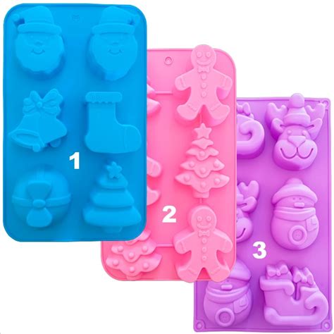 Molde De Silicona Navidad Yc Taller