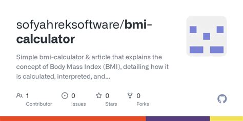 Github Sofyahreksoftware Bmi Calculator Simple Bmi Calculator