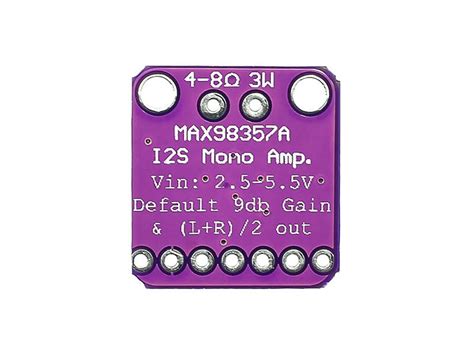 Audio Amplifier I2s Max98357 Class D Kuriosity