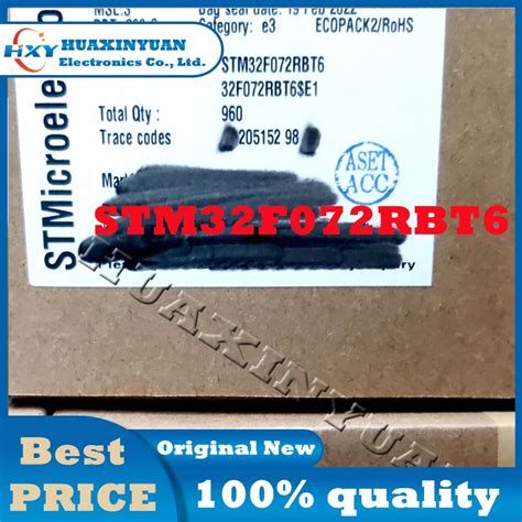 1pcs lot stm32f072rbt6 lqfp64 stm stm32 stm32f0 stm32f07 stm32f072