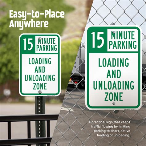 Loading Unloading Zone Sign Parking Sign Sku K 5702